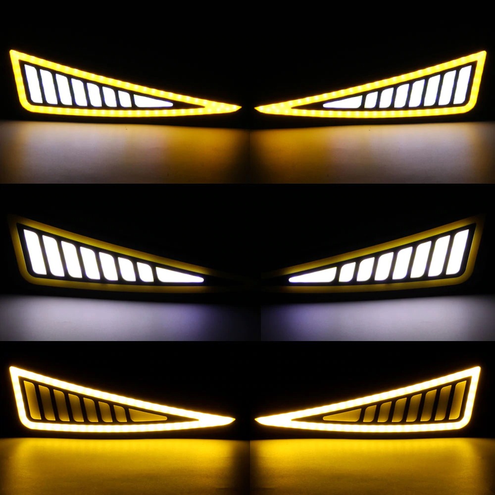 Body Indicator With DRL Universal Triangle Flush Mount LED Turn Signals ...