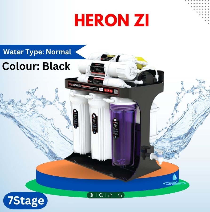 Heron Zi 7 Stage RO (Reverse Osmosis) Water Purifier. Heron Water Filter. USA Technology Water ...