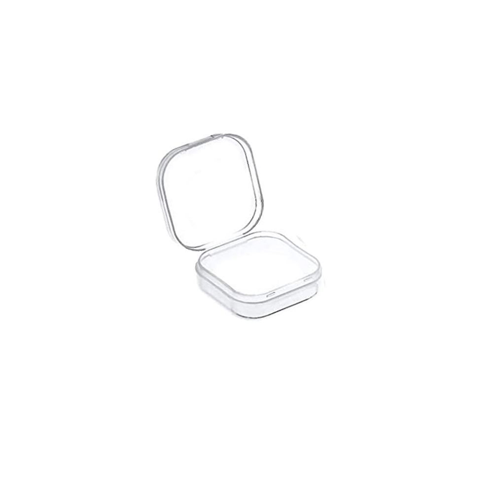 10/5/1 Pcs Transparent Mini Square Boxes -Plastic Jewelry Storage Case -Finishing Container ...