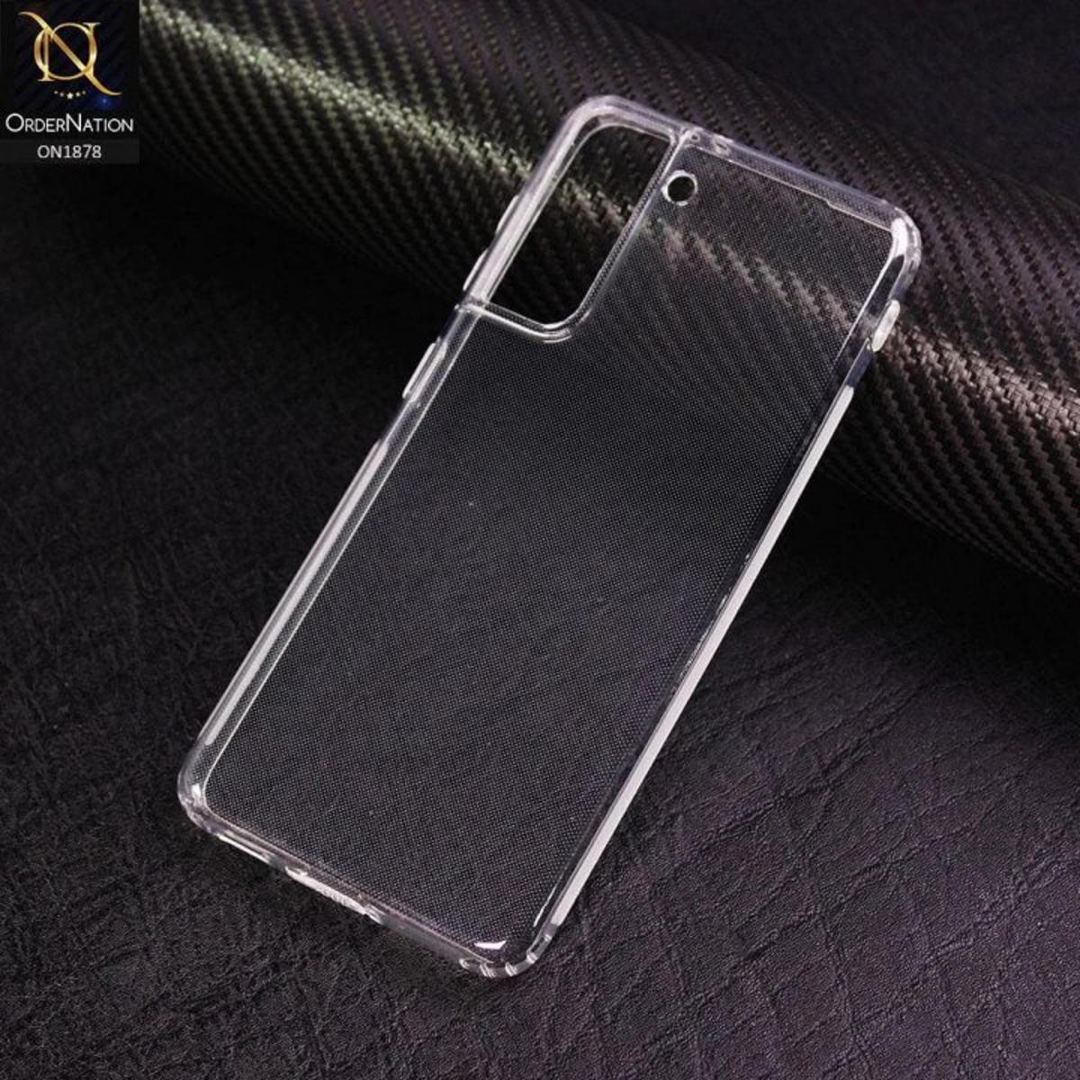 Samsung Galaxy S21 FE 5G Premium Silicone Case Crystal Clear Soft TPU Ultra-Thin Transparent ...