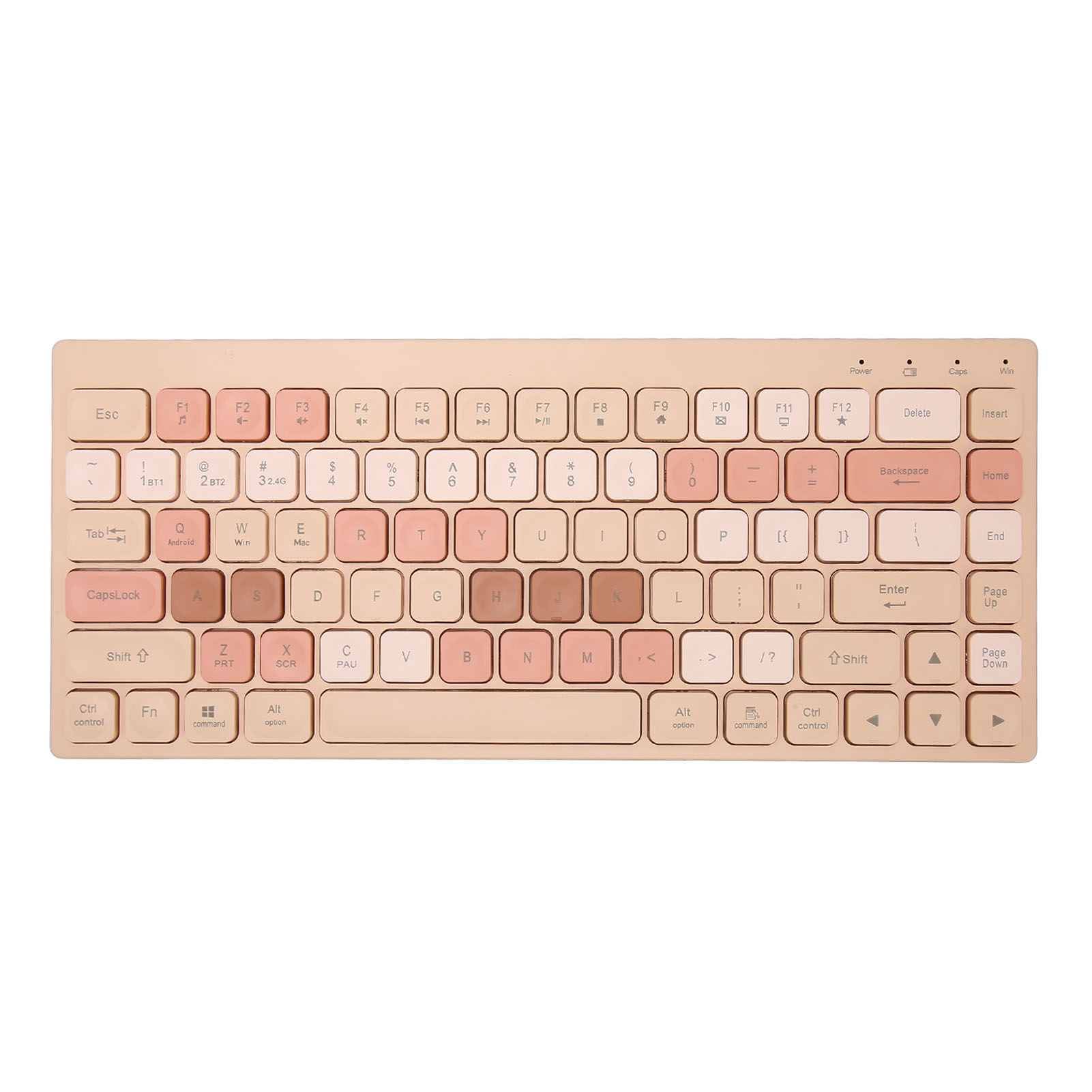 2.4G Wireless Bluetooth Keyboard 84 Keys Type C Interface Waterdrop ...