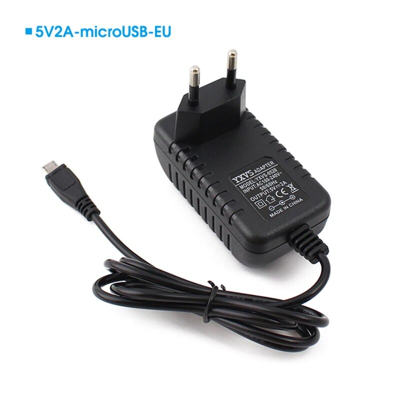 Micro USB Power Adapter AC DC 5V 2A USB Power Supply 100V-240V TO 5V ...
