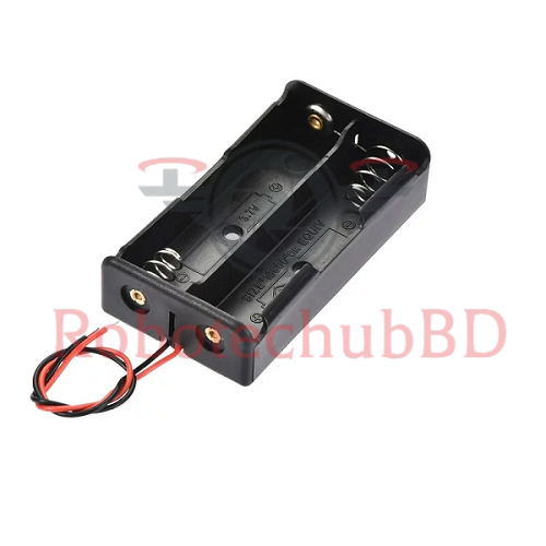 2S 18650 Battery Holder with Wires – Dual Cell 7.4V Li-ion Battery Case ...