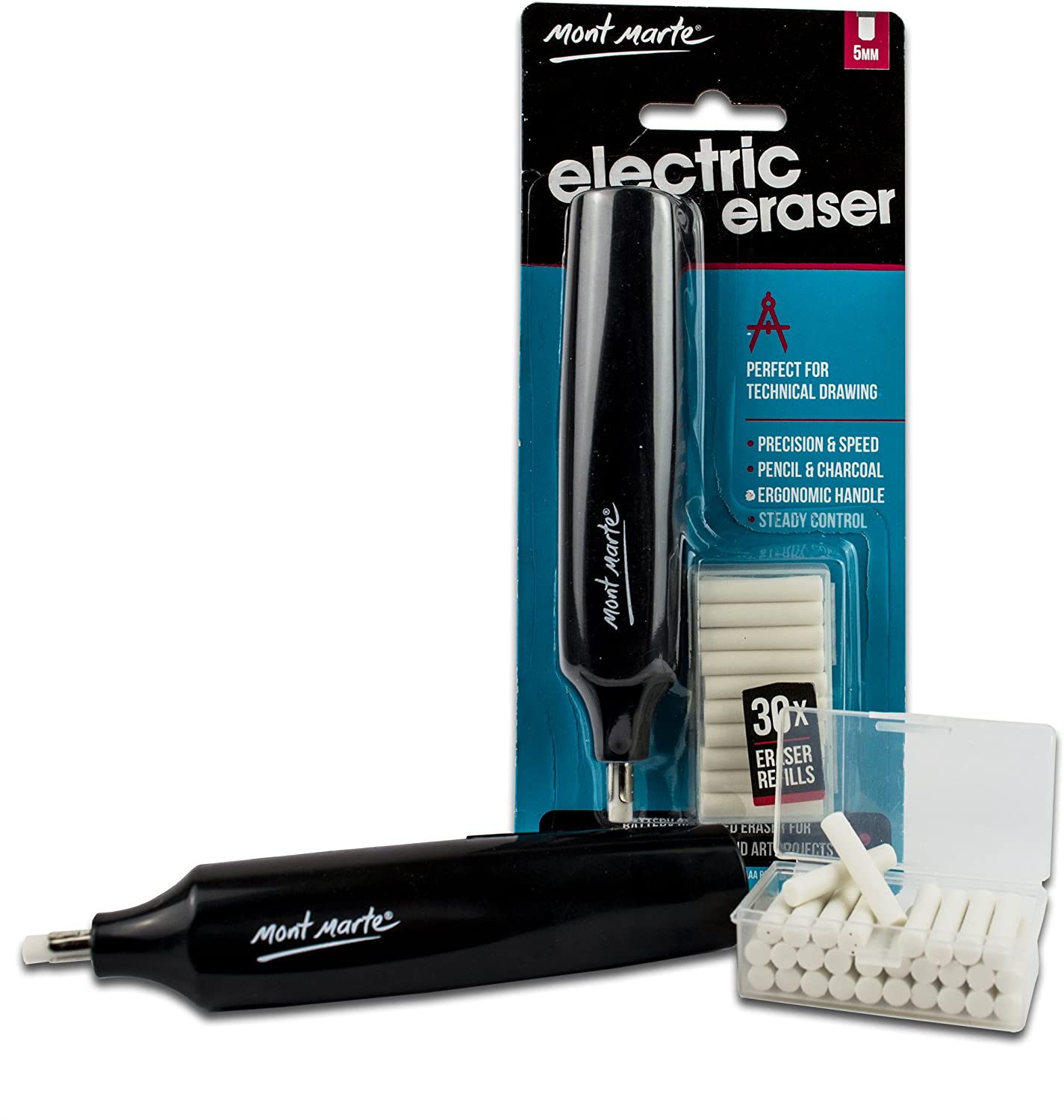 Mont Marte Electric Eraser with 30pce Erasers | Daraz.com.bd