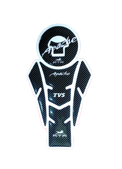 Motorcycle fuel tank pad sticker for apache RTR -black | Daraz.com.bd