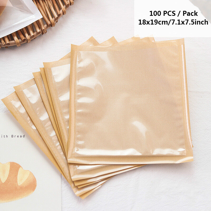 RHS Online 100PCS Translucent Packaging Bag Open Window Baking Paper ...