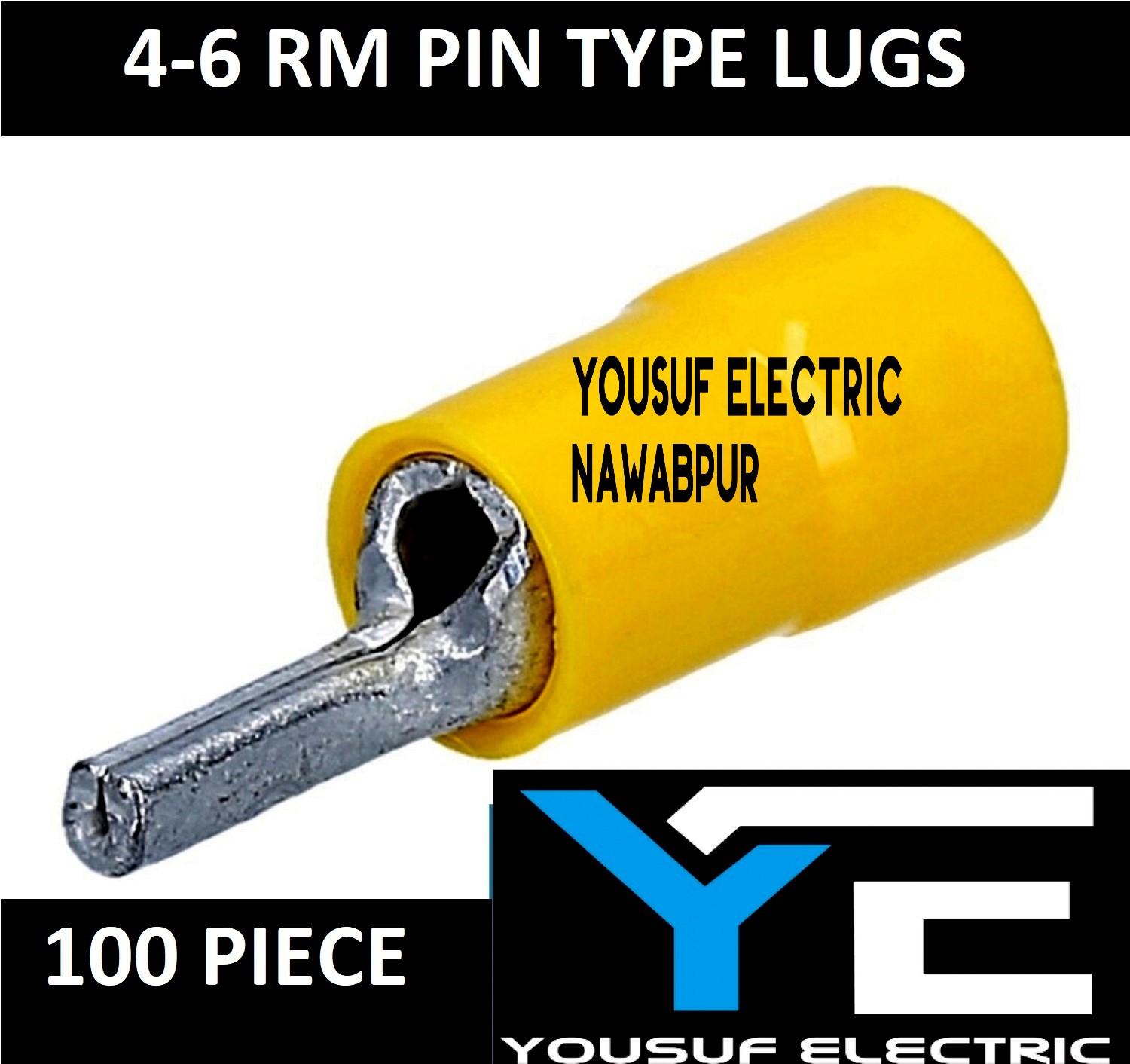 Cable Lug 4-6 Rm Terminal pin type Lugs insulated Connector Clip 4-6 Rm ...