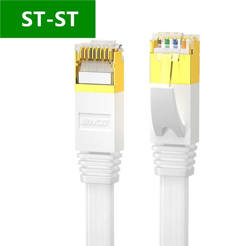 Right Angle CAT7 RJ45 Patch Ethernet LAN Network Cable For Router ...