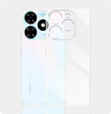 Tecno Spark 20C Transparent Soft & Flexible TPU Mobile Back Cover