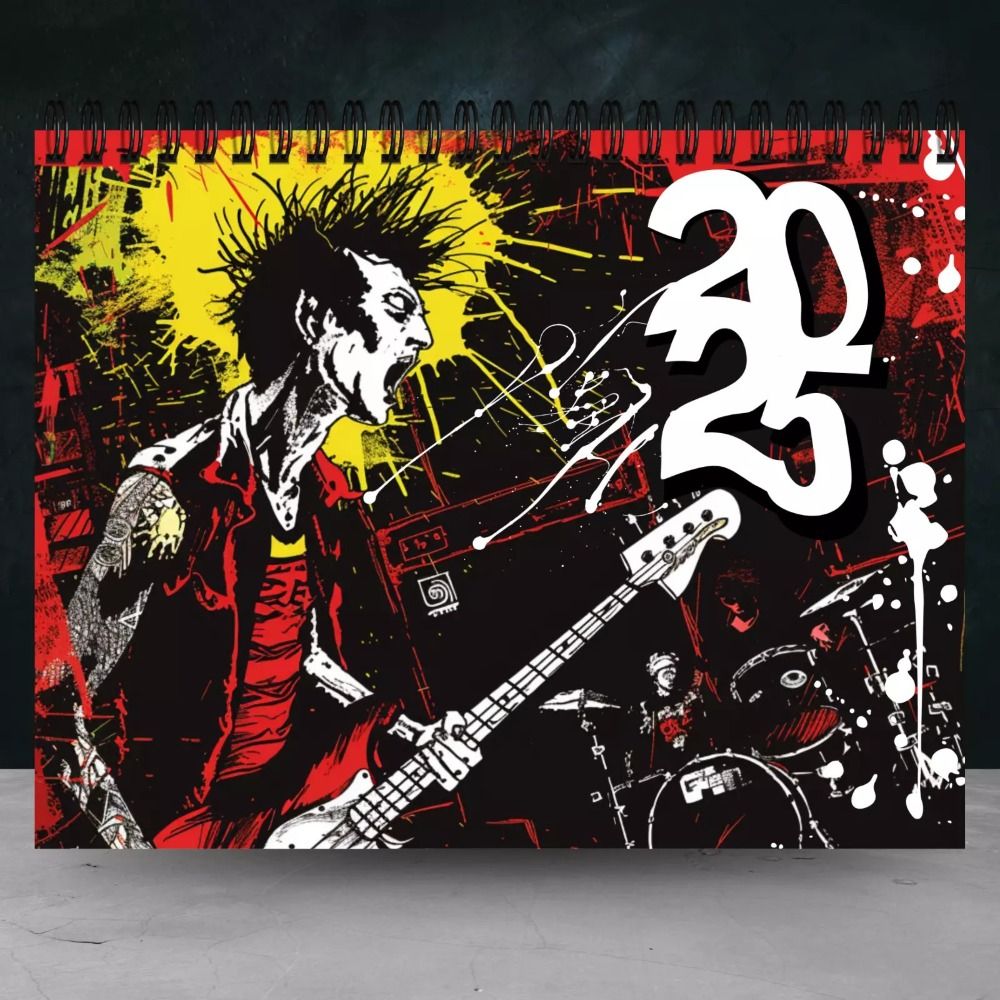 Family Planner 2025 Punk Art Calendar Paper Creative 2025 Calendar ...