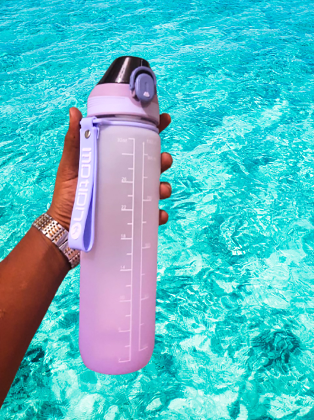 Frosted Sports Water Bottle Strike 1 Liter - Leak-Proof Bottle For ...