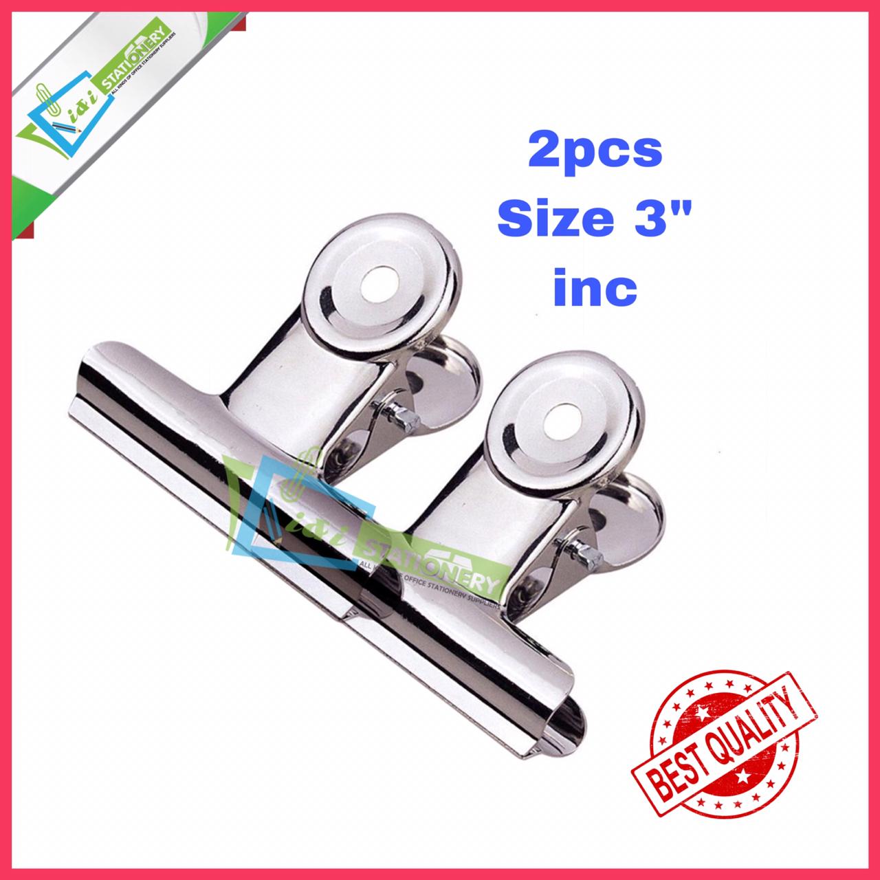 Metal Hinge Clip Binder Paper Clip 3 inch Pack of 2 pcs or 6 pcs ...
