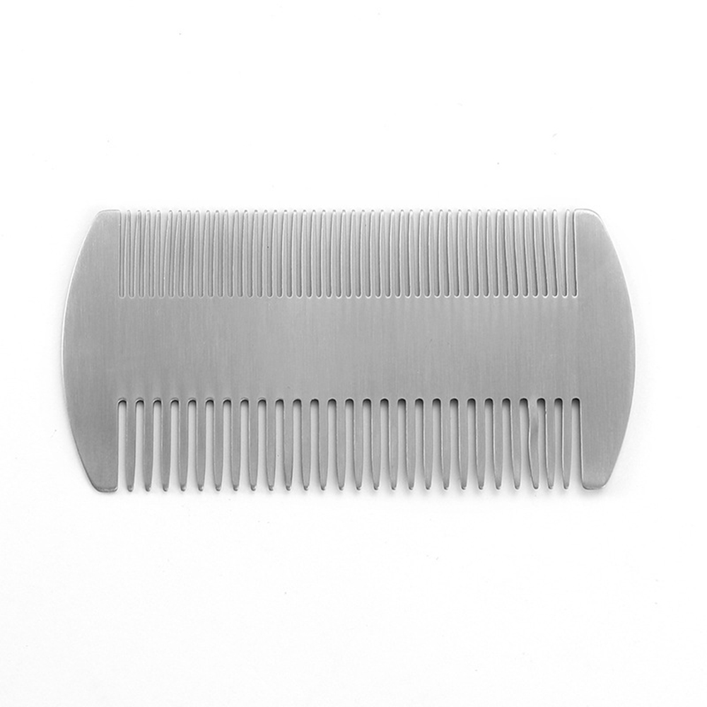 Metal Beard Comb Mustache Comb with Fine & Coarse Teeth for Men ...