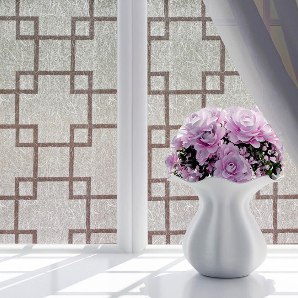 Opaque Bedroom Adhesive Glass Stickers Window Film Cover Decorative ...
