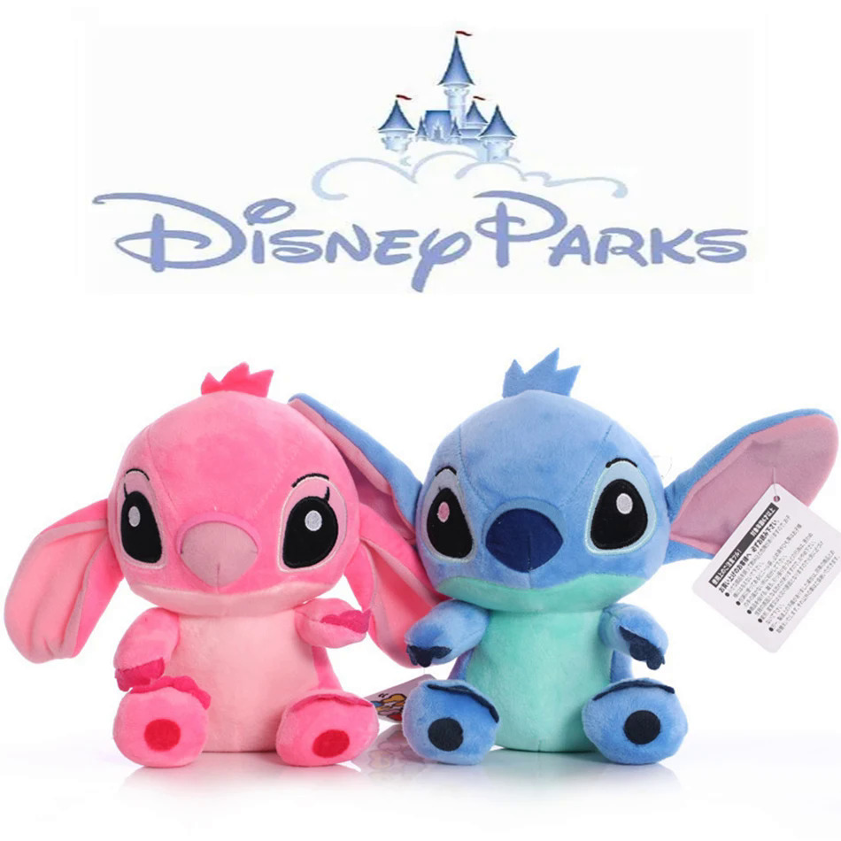 【selevn roind】Disney Cartoon Blue Pink Stitch Plush Dolls Anime Toys ...