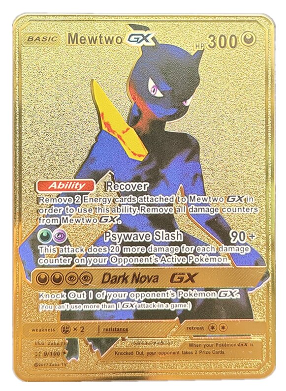 【Serendipity party】Metal Pokemon Cards Golden Letter Metal Pikachu ...