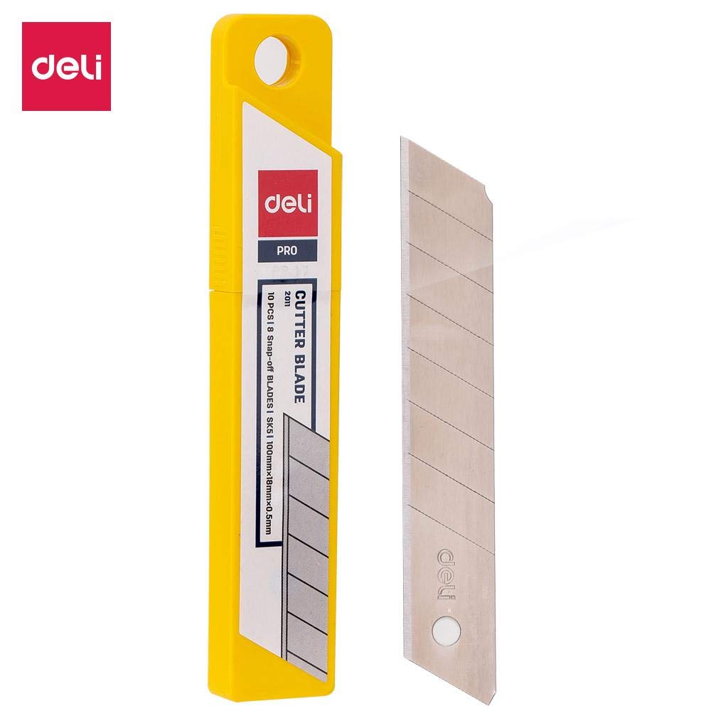 Deli E2011 Large Anti Cutter Blade - 10pcs Box | Daraz.com.bd