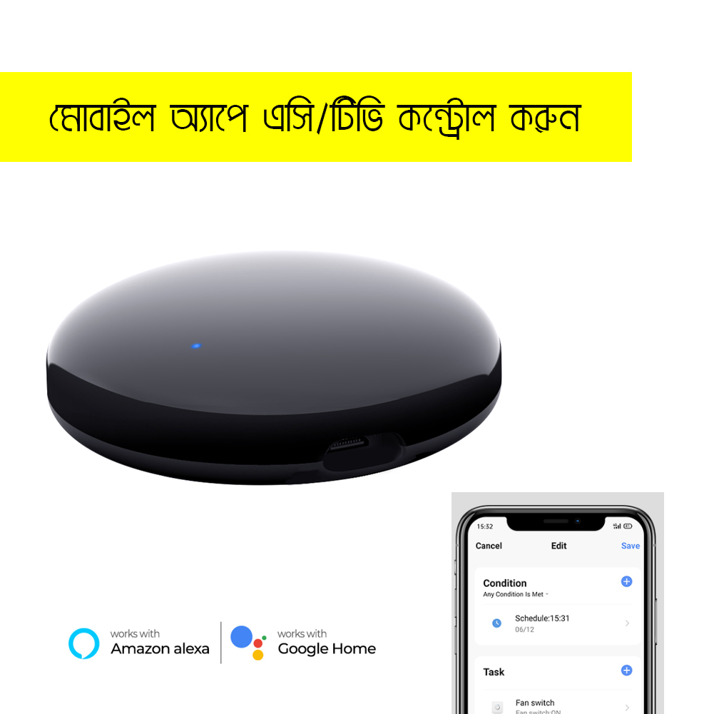 WiFi IR Remote Control for Air Conditioner TV Smart Home Infrared ...