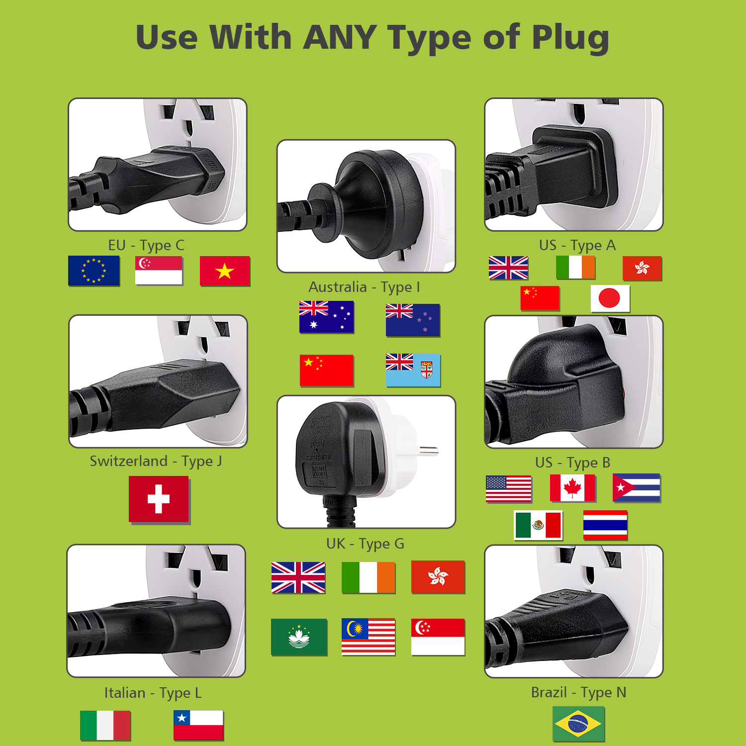 Lencent 2 x Bangladesh/International Plug to Bangladesh/European EU ...