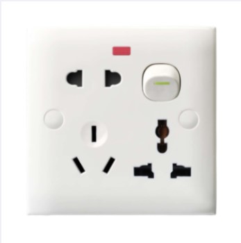 6 pin wall multi socket with Indicator 3 pin & 2 Pin With Switch | Daraz.com.bd