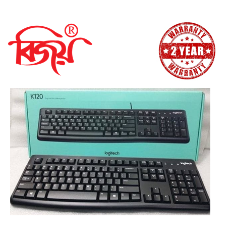 Logitech_ K120 Wired Keyboard with Bangla Font | Daraz.com.bd