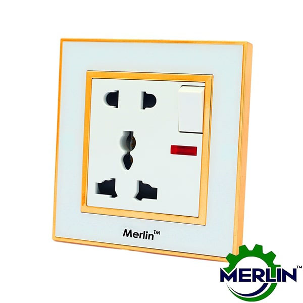 5 Pin-13A Multi Function Combined Socket with Switch 5Pin Electrical ...