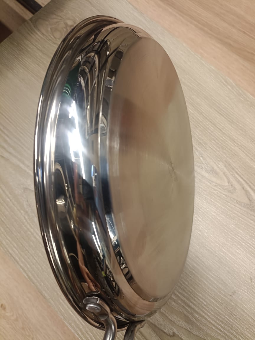 SKB SuS304 food grade Stainless Steel "Frying pan with ss handle ...