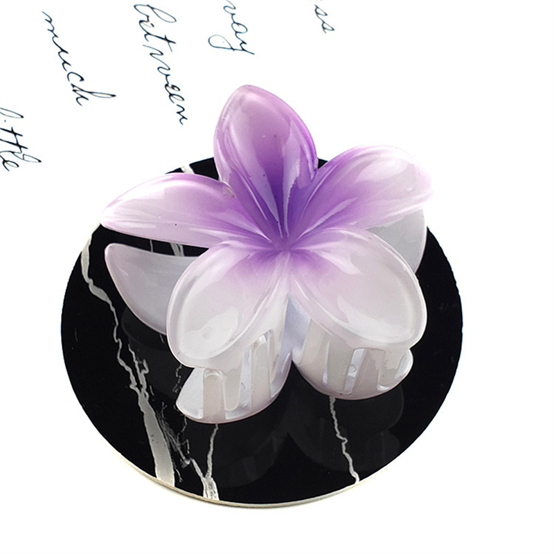 Flower Hair Claw Clips Hawaiian Flower Hair Claw Clips Hair Hold jaw ...