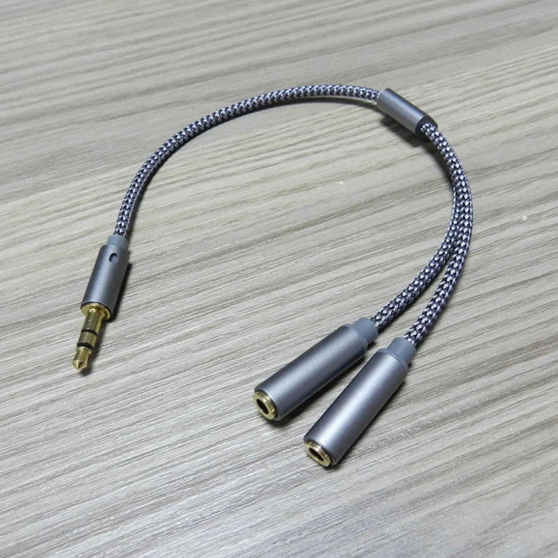 AUX Cable Jack 3.5MM Audio Cable Male to Double Female Stereo Audio ...