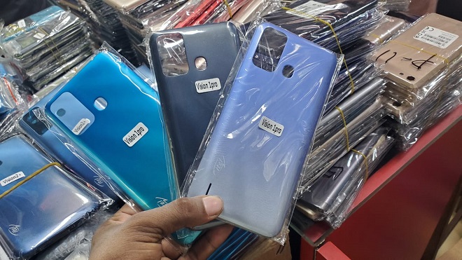 itel Vision 1 Pro Origenal Back Glass Body Rear Cover Battery Door ...