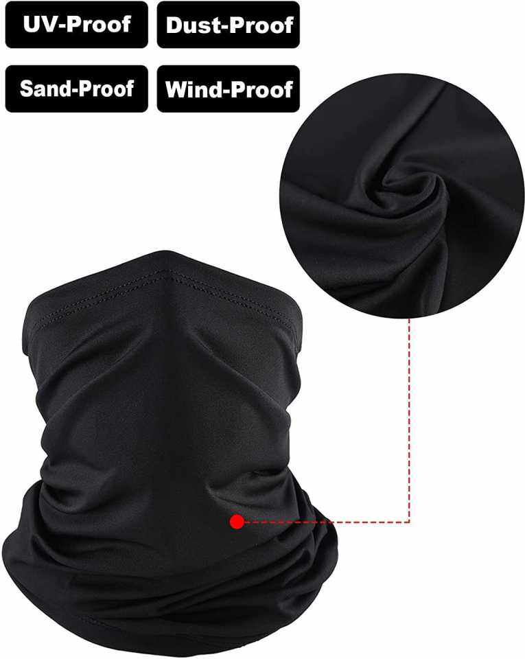 Half Face Handkerchief Black