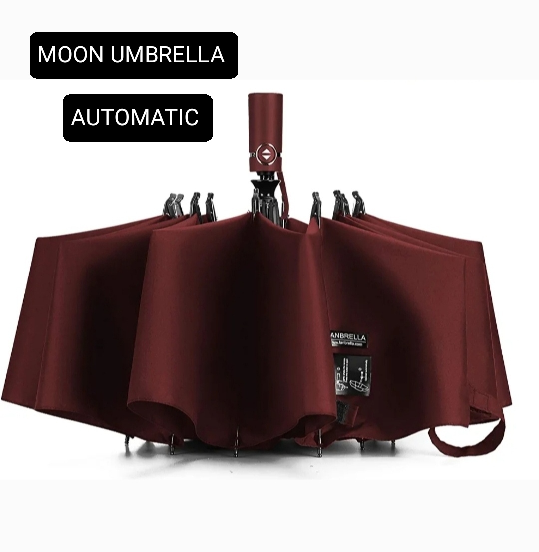 Moon Premium Quality Umbrella Auto Open Auto Close Sun Protection ...