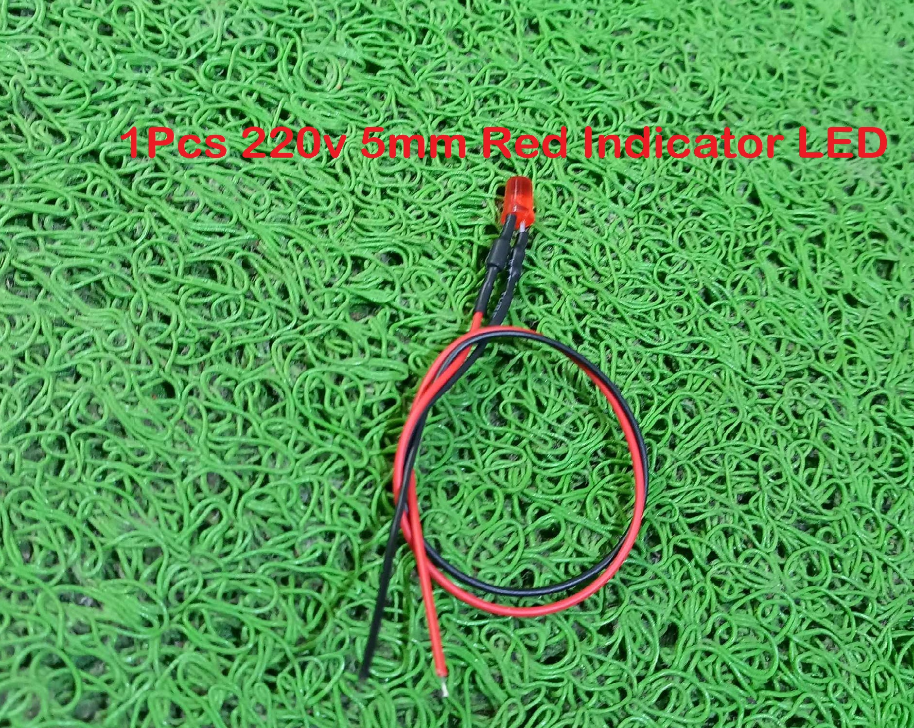220V RED 5mm LED Light Indicator Light Bulbs 220V 5mm Red LED Light ...