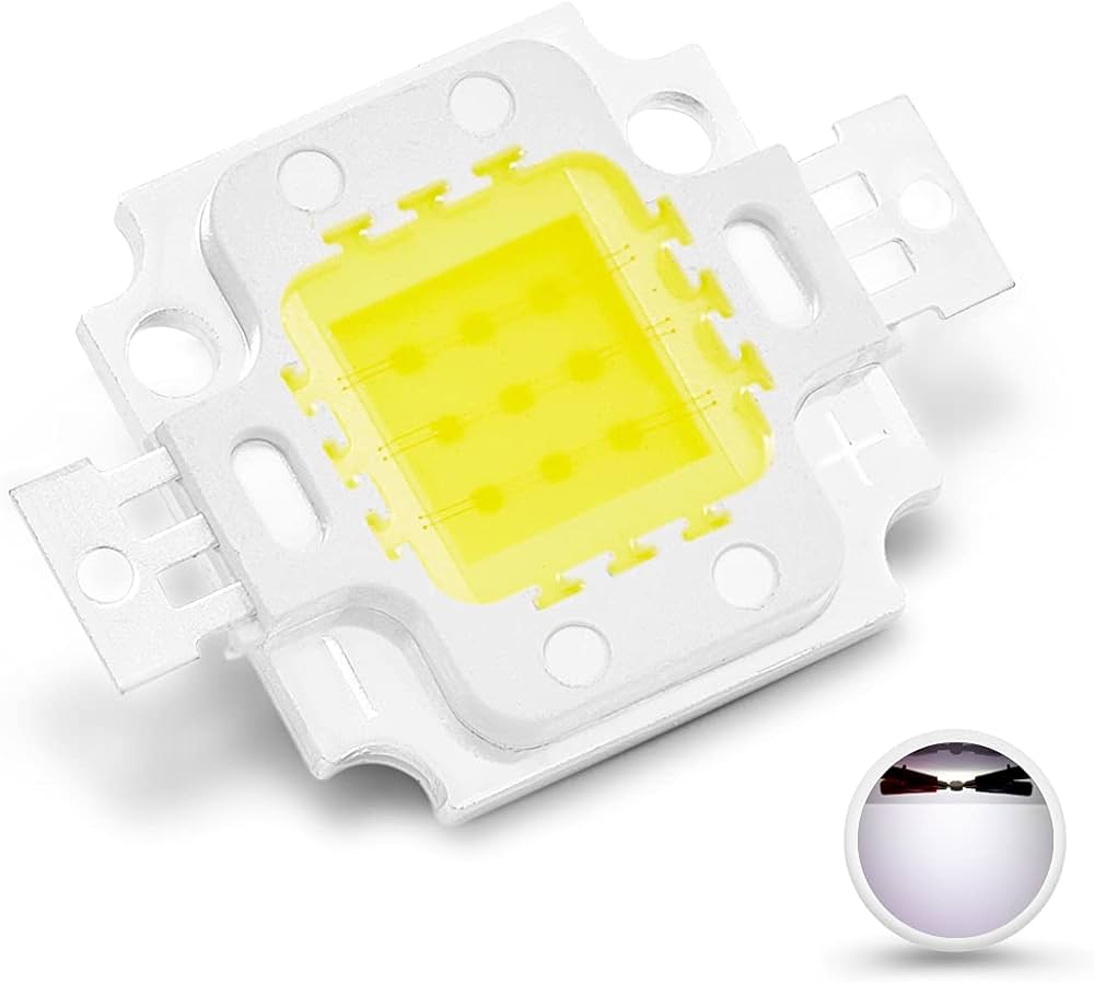 2pcs High Power Led Chips 10W 12v White Color COB LED Beads Chip ...