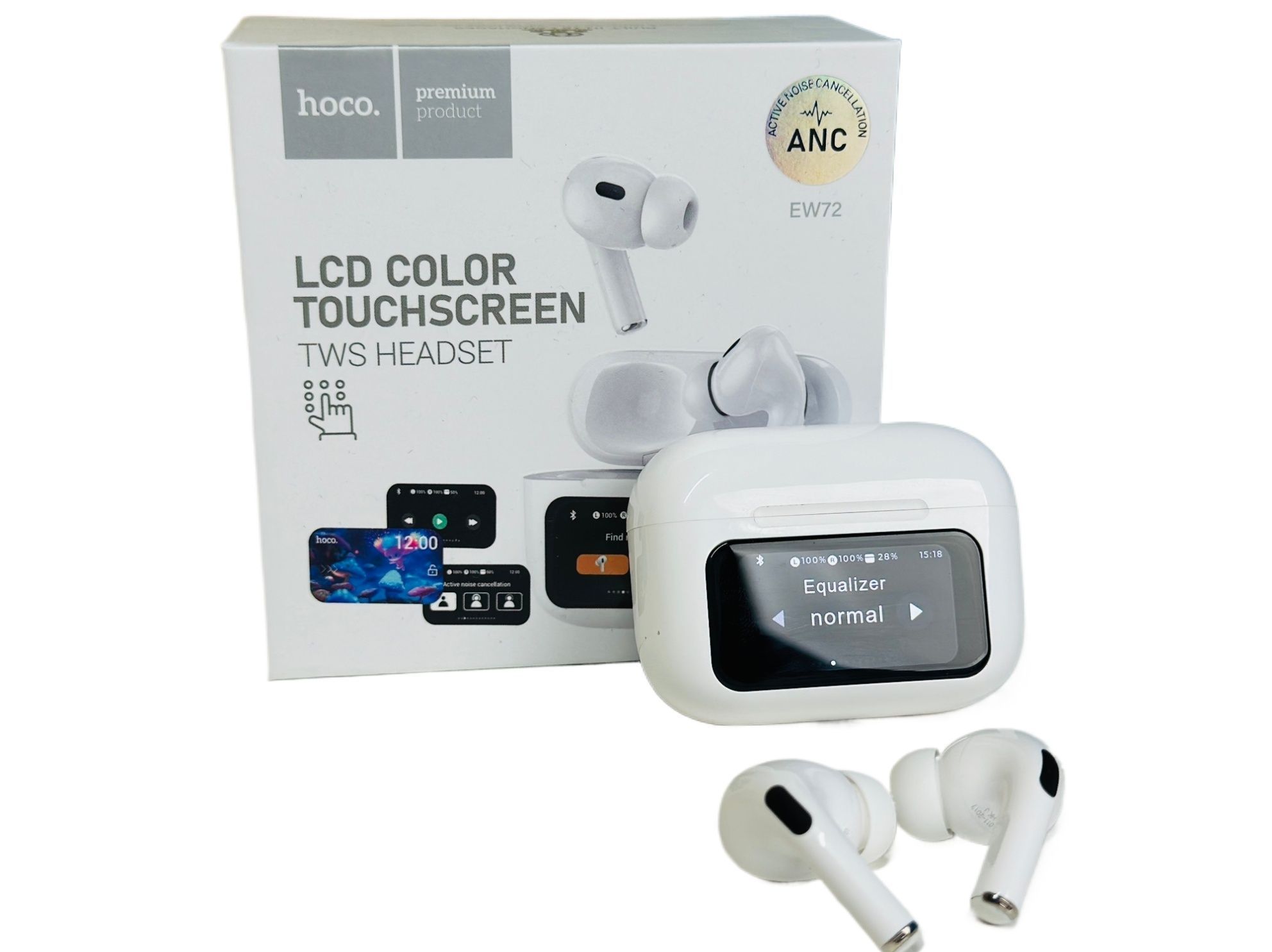 Hoco EW72 ANC TWS Earbuds With HD Display | Daraz.com.bd