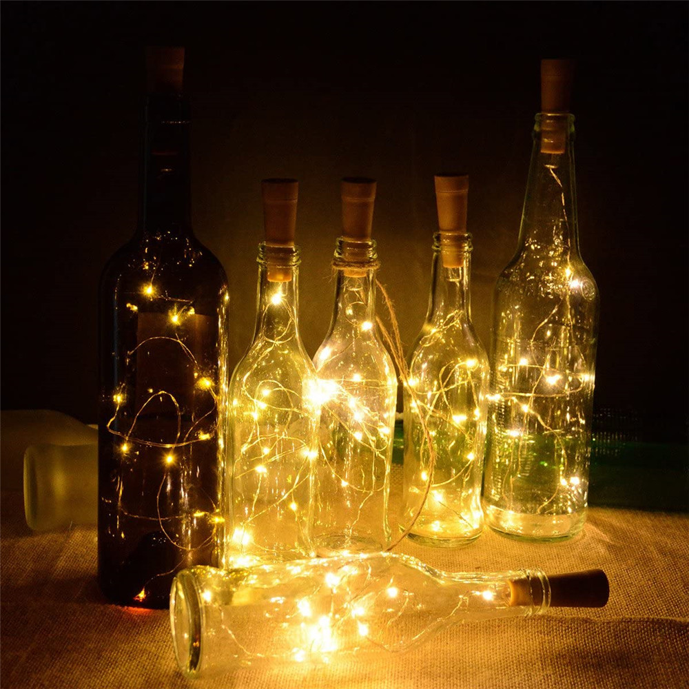 Fairy Decoration String Lights -6.5ft Cork String Lights Copper Wire ...