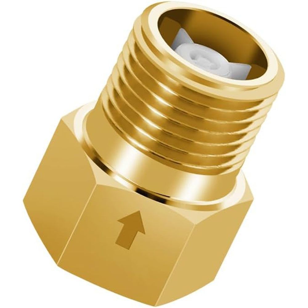 Non Return Brass One-way Valve 1/2" Female to Male Thread Check Valve ...