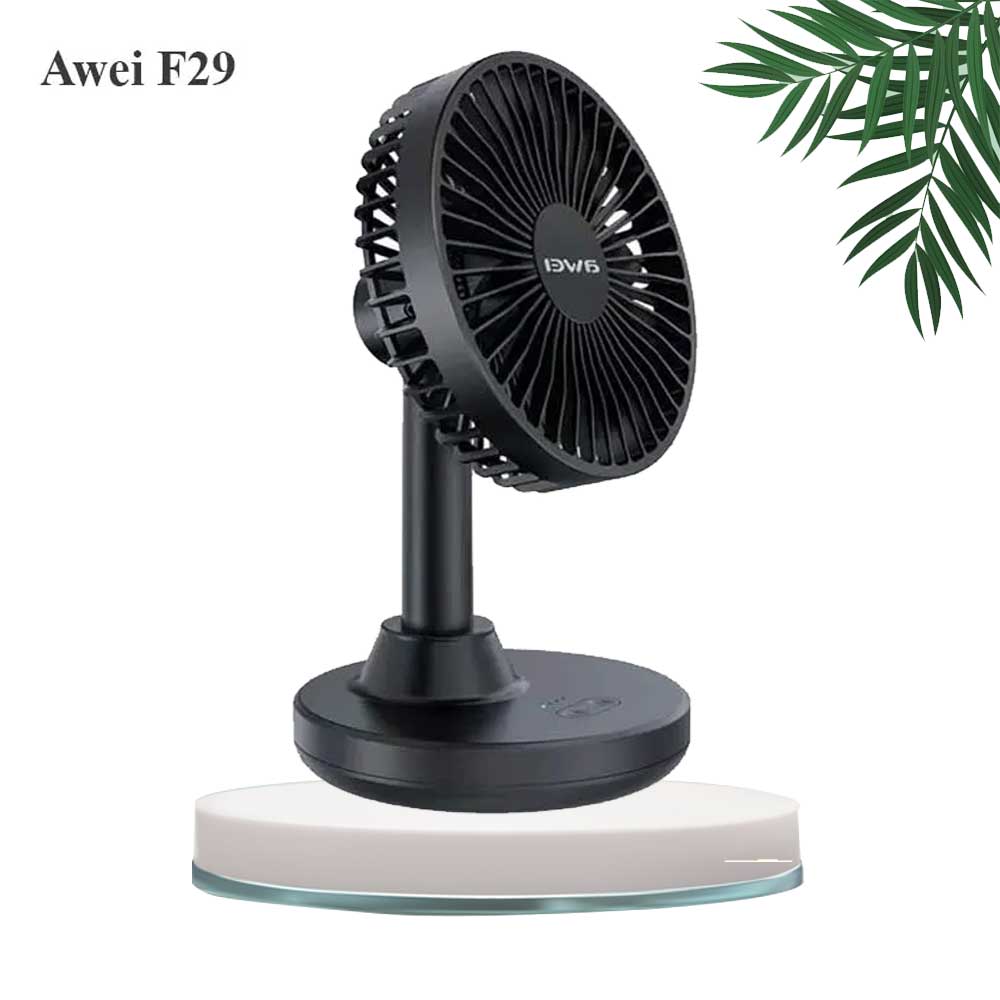 Awei F29 Desktop Oscillating Rechargeable Fan | Daraz.com.bd