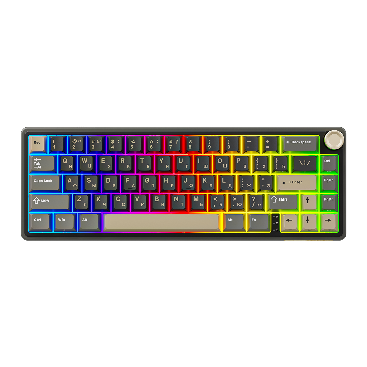 RK Royal Kludge R65 Gasket Wired Mechanical Keyboard 66 Key 65% RGB ...