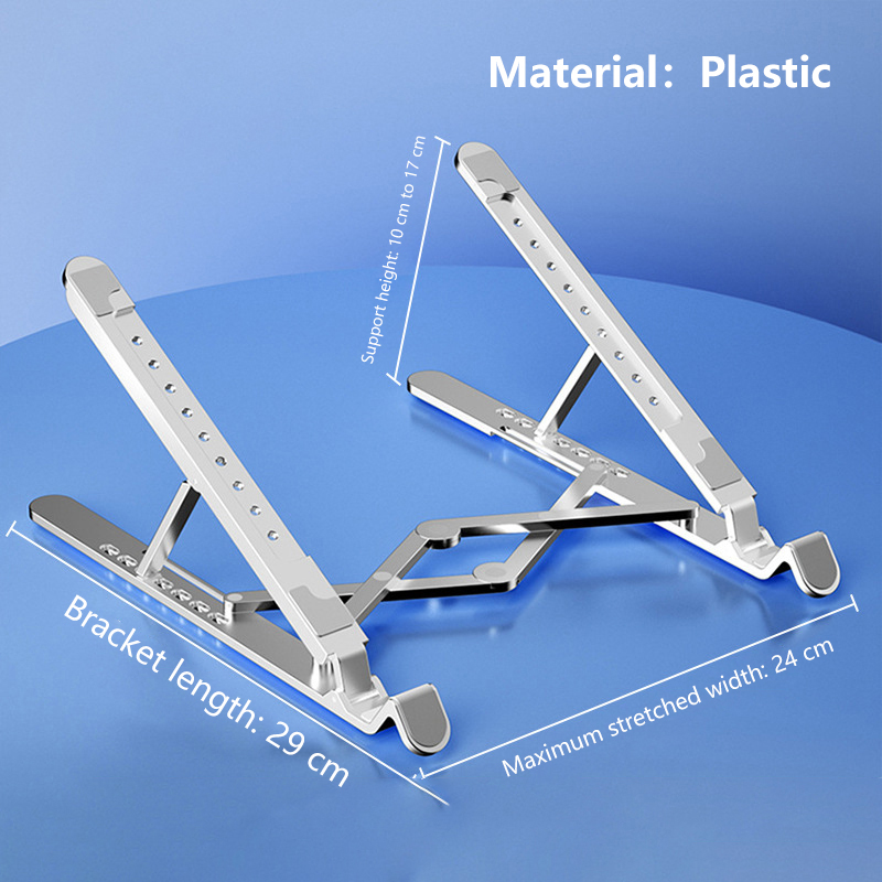 Foldable 4 Fans Laptop Cooler Holder For Macbook Height Adjustable ...