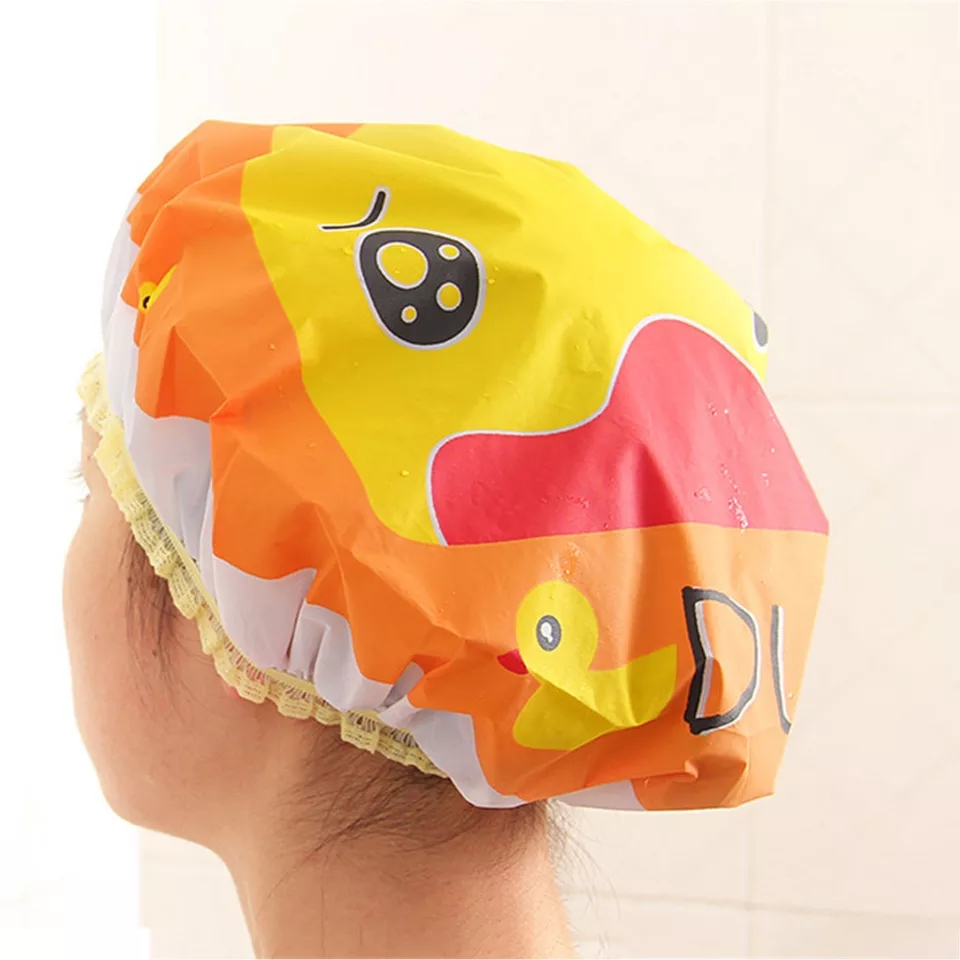 Waterproof Female Shower Cap Lady Women Shower Cap For Bath | Daraz.com.bd