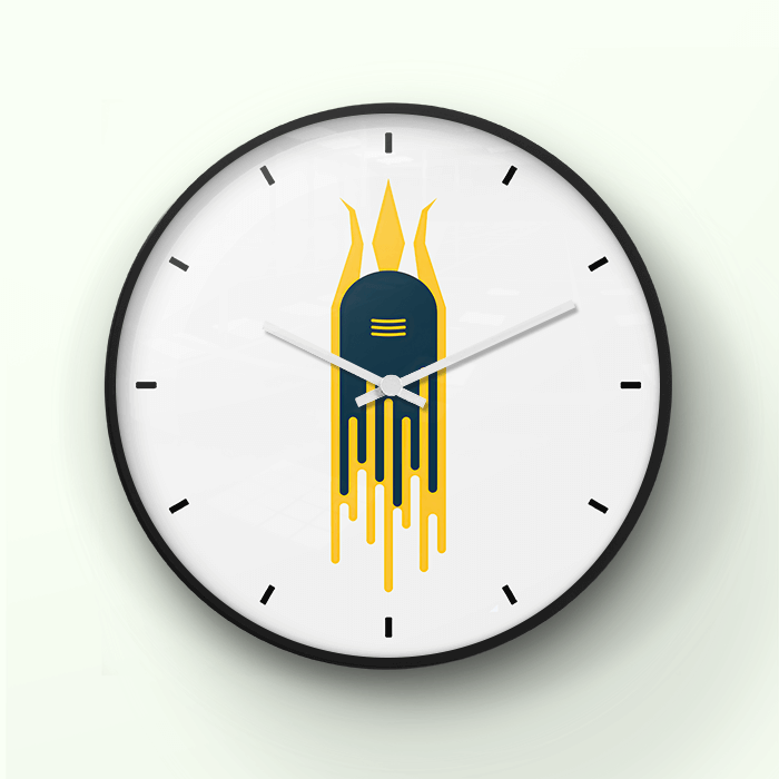 Paperboat Shiva themed Wall Clock 10 Inch | Daraz.com.bd