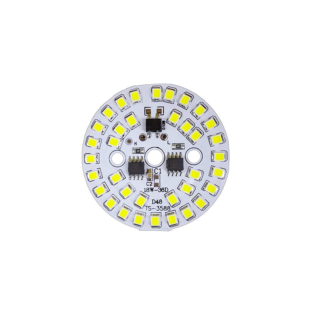[10PS] 18w DOB LED Light Driver on Board MCPCB Bulb (White) -Pack of 10 ...