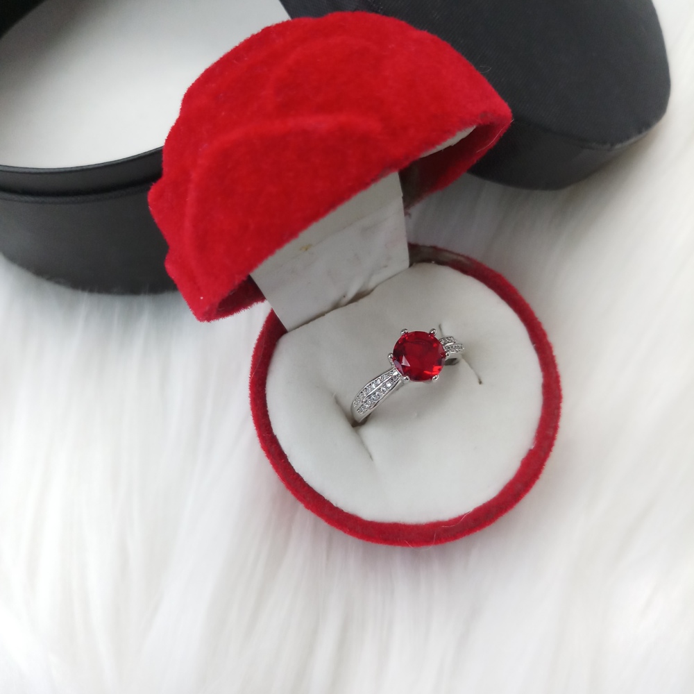 Stone Finger Ring (Imported) for Women & Girls With Free Box (M-FRC2023 ...