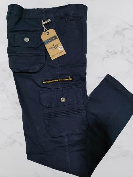 6 Pocket Navy Blue Colour Exclusive Cargo Mobile Pant for Men | Daraz ...