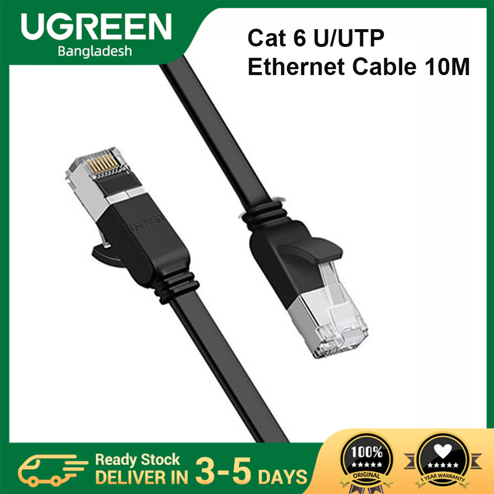 UGREEN NW101 Cat 6 U/UTP Ethernet Cable - 32AWG Pure copper Conductor - RJ45 - Ethernet Speed ...
