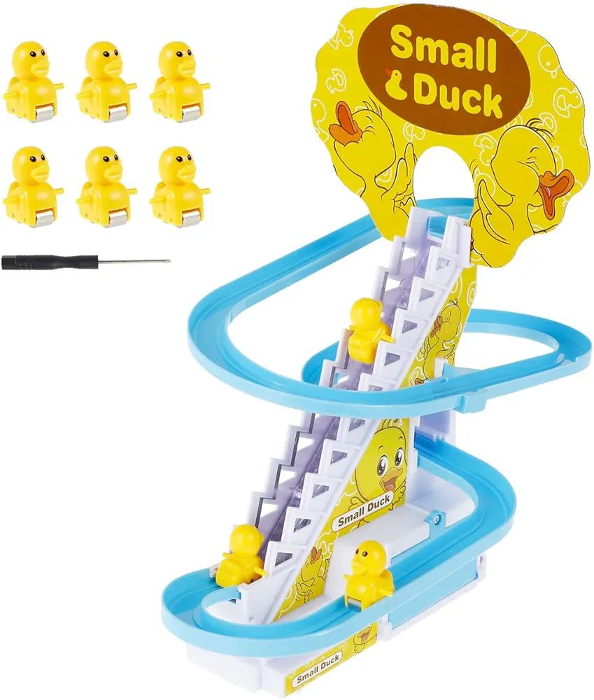 Toy Set with Lights and Music Stair-Climbing Ducklings Track Set ...