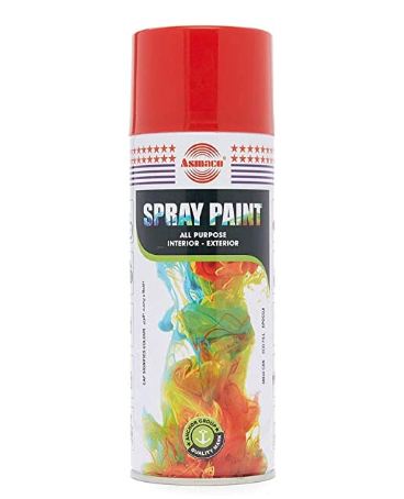 All Purpose Interior and Exterior Spray Paint, Red( made in koria ...