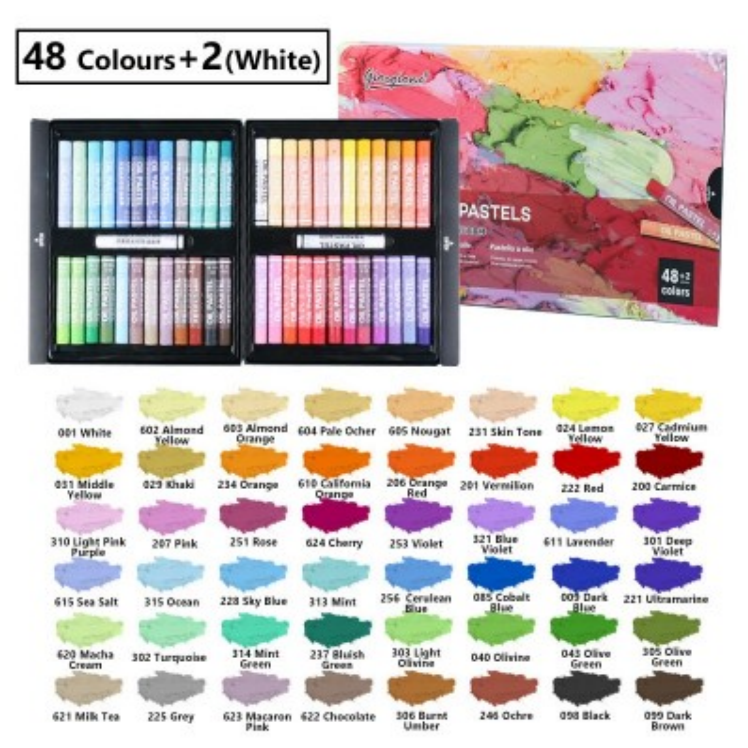 Unique Make - Giorgione Super Soft Artist Oil Pastel 3D Painting Sets ...
