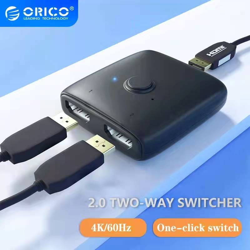 ORICO HS2-A1 4K HD HDMI Compatible KVM Switch 60Hz Two-way Audio 2 In 1 ...